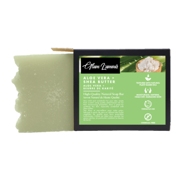 All Natural Organic Aloe and Shea Butter Soap – Glam L’amour
